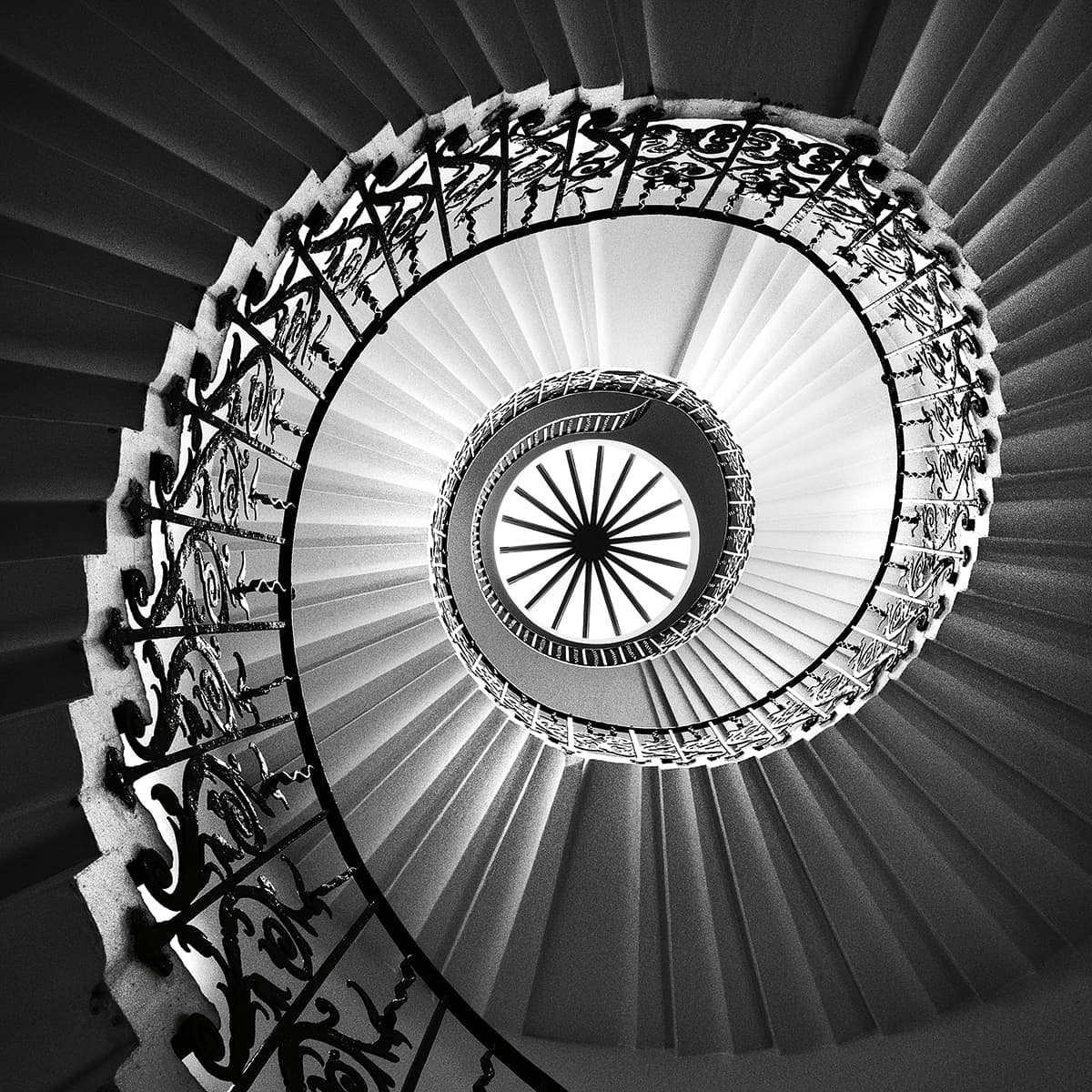 Photographing staircases