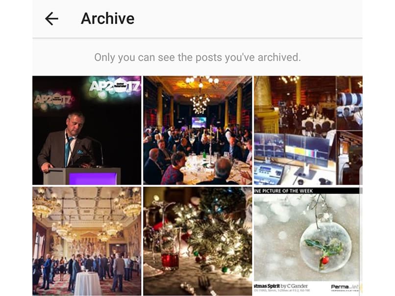 Instagram archive feature explained