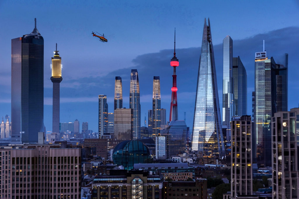 Photographer reimagines futuristic London skyline with Generative Fill ...
